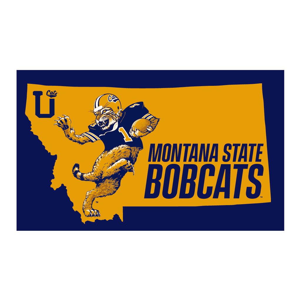 UPTOP / MSU VINTAGE BOBCAT FLAG