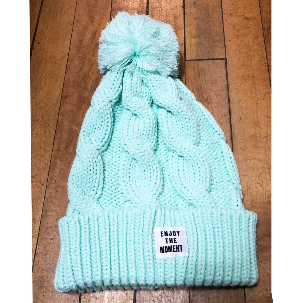 UPTOP ENJOY THE MOMENT CHUNKY KNIT BEANIE